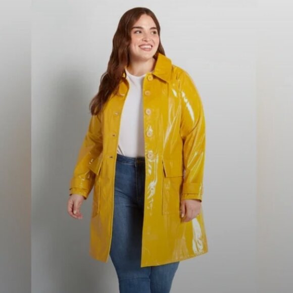 Modcloth | Jackets & Coats | Modcloth Raincoat In Rubber Ducky Yellow ...
